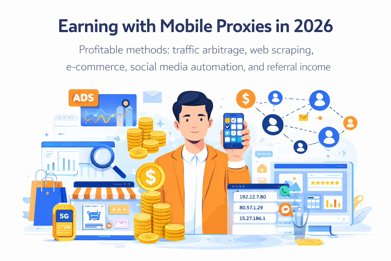 Earning with Mobile Proxies in 2026: Methods and Opportunities | LTESpace